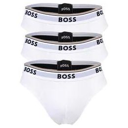 Slip BOSS "Slip Briefs 3P Power 3er Pack", Herren, Gr. XXL, wei&szlig;, Obermaterial: 95% Baumwolle CO. 5% Elasthan EL., Unterhosen Slip