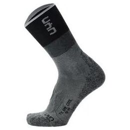 Kurzsocken uyn "Socken 1er Pack", Herren, Gr. 45-47, grau (grau, schwarz), Obermaterial: 50% Polyamid PA. 47% Lyocell CLY. 3% Elasthan EL., Socken