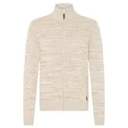 Strickjacke Blend "Strickjacke BHDano", Herren, Gr. XXL, beige (bone wei&szlig;), Obermaterial: 70% Baumwolle CO recyc.. 30% Polyester Pol. recyc.., Strickjacken Strickjacke