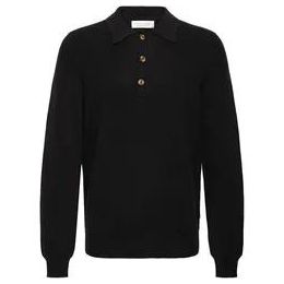 Longsleeve Casual Friday "Strickpullover CFABEL", Herren, Gr. L, schwarz (schwarz beauty), Obermaterial: 39% Baumwolle CO. 34% Polyester PES. 27% Viskose CV., Shirts