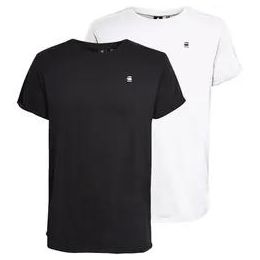 G-Star Raw T-Shirt G-STAR "T-Shirt Lash 2 Pack 2er Pack", Damen, Gr. L, wei&szlig; (wei&szlig;, schwarz), Obermaterial: 100% Baumwolle CO(Bio)., Shirts T-Shirt