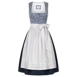 N&uuml;bler Dirndl N&Uuml;BLER "Dirndl midi Frauke", Damen, Gr. 38, EURO, blau, Obermaterial: 100% Polyester PES., Kleider