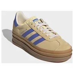 Plateausneaker Adidas ORIGINALS "GAZELLE BOLD", M&auml;dchen, Gr. 35,5, orange tint, real lila, wonder wei&szlig;, Leder, Synthetik, Schuhe Plateausneaker, f&uuml;r Kinder & Jugendliche