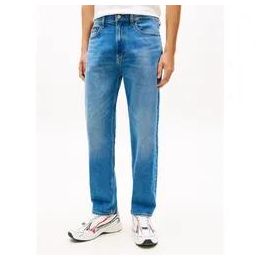 Tommy Hilfiger Straight-Jeans TOMMY JEANS "SONNY REGULAR", Herren, Gr. 32, L&auml;nge 36, denim medium, Denim/Jeans, Obermaterial: 99% Baumwolle, 1% Elasthan, unifarben, regular fit lang, Jeans Straight-Jeans, Regular fit mit praktischen Taschen