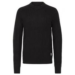 Strickfleece-Pullover Blend "Strickpullover BHMRibi", Herren, Gr. XXL, schwarz, Obermaterial: 100% Polyacryl PAN., Pullover