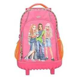 Reiserucksack Depesche "Schulrucksack Trolley Joy TOPModel 25 x 32 x 52 cm pink", Kinder, Gr. B/H/T: 32cm x 52cm, pink, Polyester, Rucks&auml;cke Reiserucksack