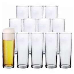 Bierglas Van Well "K&ouml;lschgl&auml;ser geeicht 0,2 l 12er Set transparent", bunt (transparent), 12 tlg., Glas, Trinkgef&auml;&szlig;e