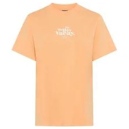 HUGO BOSS T-Shirt HUGO BLUE "Vintage Tee", Damen, Gr. XXL, light, pastel orange 830, Single Jersey, Obermaterial: 100% Baumwolle, bedruckt, regular fit h&uuml;ftbedeckend, Rundhals, abgesteppte Kante, Shirts T-Shirt, mit Rundhals, bedruckt