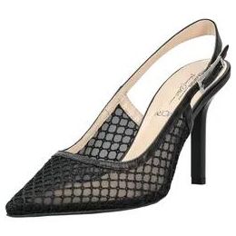 High-Heel-Pumps Nero Giardini "Nero Giardini Pumps Leder/Textil", Damen, Gr. 38,5, schwarz, Leder, Textil, Schuhe