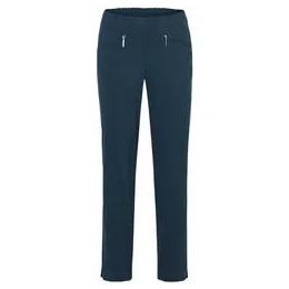 7/8-Hose GOLDNER "Stretchhose LOUISA, dehnbar & mit Taschen", Damen, Gr. 52, N-Gr, blau (marine), Obermaterial: 67% Baumwolle CO. 28% Polyamid PA. 5% Elasthan EL., normal, Hosen 7/8-Hose, Ohne