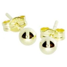 Paar Ohrstecker OSTSEE-SCHMUCK "- Kugel 4 mm - Gold 333/000 -" Gr. 4, gold (gold 333, goldfarben, gelb), Ohrringe, Damen, Gelbgold 333