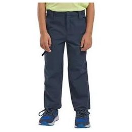 Outdoorhose Jack Wolfskin "TURBULENCE PANTS K", M&auml;dchen, Gr. 128, Normalgr&ouml;&szlig;en, midnightsky, Obermaterial: 100% Polyester. Futter: 100% Polyester, Hosen Outdoorhose