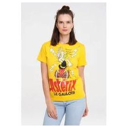 T-Shirt logoshirt "Asterix der Gallier - Asterix", Damen, Gr. 5XL, gelb, 100% Baumwolle, bedruckt, normal, Rundhals, Shirts T-Shirt, mit lizenziertem Print