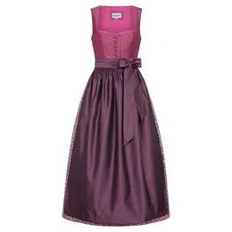 N&uuml;bler Dirndl N&Uuml;BLER "Dirndl lang Gerit", Damen, Gr. 44, EURO, lila (beere), Obermaterial: 100% Polyester PES., Kleider