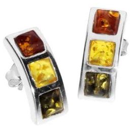 Paar Ohrstecker OSTSEE-SCHMUCK "- Miranda - Silber 925/000 - Bernstein" Gr. 16, silber (silber 925, silberfarben, wei&szlig;), Ohrringe, Damen, Silber 925 (Sterlingsilber)