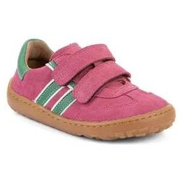 Barfu&szlig;schuh froddo "Barefoot F-Motion", Jungen, Gr. 24, pink, Textil, Veloursleder, Schuhe Barfu&szlig;schuh, Freizeitschuh, Sneaker mit Klettverschluss