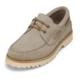 Marc O'Polo Bootsschuh MARC O'POLO "aus weichem Veloursleder", Herren, Gr. 46, light taupe, Obermaterial: 100% Leder (Rind), unifarben, Schuhe Bootsschuh