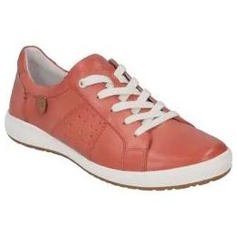 Sneaker Josef Seibel "Caren 01, lachs", Damen, Gr. 39, orange (lachs), Obermaterial: 100% Rindsleder Leather cow., Schuhe Sneaker