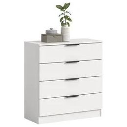 Kommode Home Affaire "SKARDE, Breite 74 cm, 4 Schubk&auml;sten, viel Stauraum", wei&szlig;, B:74cm H:80cm T:35cm, FSC-zertifizierter Holzwerkstoff, Sideboards, Kommode, Sideboard, Anrichte, Schubkastenkommode, Schrank