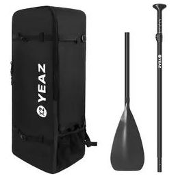 SUP-Paddel YEAZ "Rucksack & Carbon-Paddel KIT CARBON", schwarz, Paddel