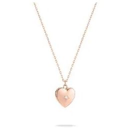 Kette mit Anh&auml;nger Tamaris "Schmuck Geschenk Edelstahl Halskette Herz Medaillon zum &ouml;ffnen", ros&eacute;goldfarben, Halsketten, Damen, Edelstahl, L: 50