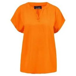 Schlupfbluse GOLDNER "Bluse mit Tunika Ausschnitt", Damen, Gr. 46, orange, Obermaterial: 100% Viskose CV., Sonstiges, Blusen Schlupfbluse, keine/nicht relevant