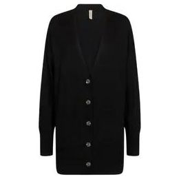 Cardigan soyaconcept "Soya Concept Cardigan SC-DOLLIE 739", Damen, Gr. XS, 9999 schwarz, Obermaterial: 75% Viskose, 25% Nylon, Strickjacken
