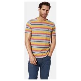 T-Shirt Babista "T-Shirt KALVINO", Herren, Gr. XXL, gelb (gelb gestreift), Obermaterial: 100% Baumwolle CO., regular fit normal, Rundhals, Shirts T-Shirt