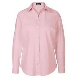 Langarmbluse GOLDNER "Kurzgr&ouml;&szlig;e Basicbluse mit Hemdkragen", Damen, Gr. 24, rosa (ros&eacute;), Obermaterial: 65% Baumwolle CO. 31% Polyamid PA. 4% Elasthan EL., eng Manschette, Blusen, Seitenschlitze f&uuml;r mehr Bewegungsfreiheit