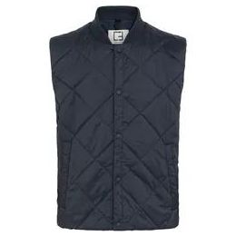 Steppweste Casual Friday "Steppweste CFArnell", Herren, Gr. S, blau (schwarz navy), Obermaterial: 100% Polyester PES., Westen Steppweste