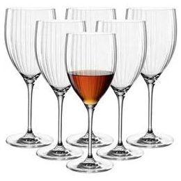 Rotweinglas Leonardo "Rotweingl&auml;ser Poesia 600 ml 6er Set transparent", bunt (transparent), Glas, Trinkgef&auml;&szlig;e, Rotweinglas