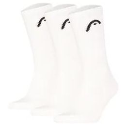 Kurzsocken Head "Socken All Sport Training Crew 3P 3er Pack", Damen, Gr. 39-42, wei&szlig;, Obermaterial: 72% Baumwolle CO. 20% Polyester PES. 6% Polyamid PA. 2% Elasthan EL., Socken