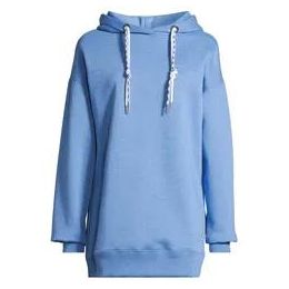Kapuzenpullover SALZHAUT "Hoodie JULIANE", Damen, Gr. M, blau (ocean blau), Obermaterial: 55% Baumwolle CO. 45% Polyester PES., Pullover Kapuzenpullover