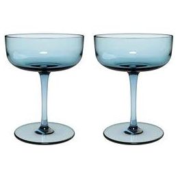 Villeroy & Boch Sektglas "Sektschalen / Dessertschalen Like Glass 100 ml 2er Set", blau (ice), 2 tlg., Glas, LIKE. BY VILLEROY & BOCH, Trinkgef&auml;&szlig;e