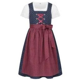 N&uuml;bler Dirndl N&Uuml;BLER "Kinderdirndl Gesr", M&auml;dchen, Gr. 92, EURO, blau, Obermaterial: 100% Baumwolle CO., Kleider