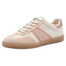 Sneaker Tamaris "Tamaris Sneaker Leder/Synthetik", Damen, Gr. 37, rose, Leder, Synthetik, Schuhe Sneaker