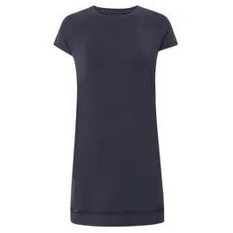 Nachthemd Jockey "Nachthemd Supersoft Short Sleeve Lounge Dress", Damen, Gr. S, N-Gr, blau (dunkelblau), Obermaterial: 95% Modal CMD. 5% Elasthan EL., Kleider Nachthemd