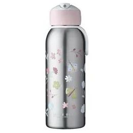 Trinkflasche Mepal "Thermoflasche Flip-Up Campus 350 ml", rosa (flowers, butterflies), 350ml, Trinkflaschen, Trinkflasche