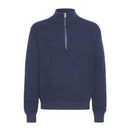 !Solid Troyer SOLID "Troyer SDRIVER HALFZIP", Herren, Gr. M, blau (insignia blau), Obermaterial: 100% Baumwolle CO., Pullover Troyer