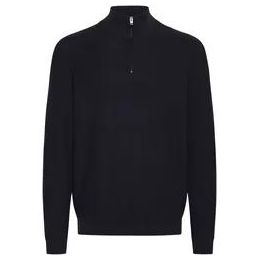 Troyer Casual Friday "Troyer CFNOAR", Herren, Gr. L, blau (schwarz navy), Obermaterial: 100% Baumwolle CO., Pullover Troyer