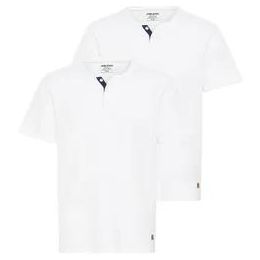 T-Shirt Blend "T-Shirt BHHoley", Herren, Gr. L, wei&szlig; (wei&szlig;, wei&szlig;), Obermaterial: 50% Baumwolle CO. 50% Polyester PES., Shirts T-Shirt