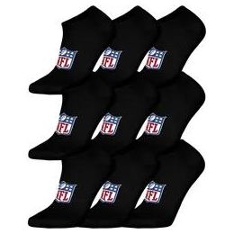 Sneakersocken NFL "Socken NFL SHIELD 9Pack Sneaker Socks 9er Pack", Herren, Gr. 43-46, schwarz, Obermaterial: 69% Baumwolle CO. 30% Polyester PES. 1% Elasthan EL., Socken Sneakersocken