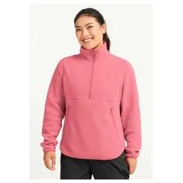 Stehkragenpullover Jack Wolfskin "LITE CURL HZ W", Damen, Gr. XS, eveningrose, Obermaterial: 100% POLYESTER; Futter: 100% POLYESTER, Pullover Stehkragenpullover