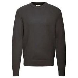 Strickfleece-Pullover Casual Friday "Strickpullover CFANDRO", Herren, Gr. XXL, grau (charcoal gray melange), Obermaterial: 50% Polyacryl PAN. 28% Polyester PES. 22% Nylon NY., Pullover