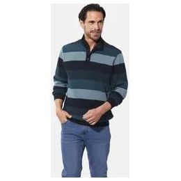 Sweatshirt Babista "Sweatshirt FLAGIORESTI", Herren, Gr. XL, blau (petrol gestreift), Obermaterial: 100% Baumwolle CO., Sweatshirts Sweatshirt