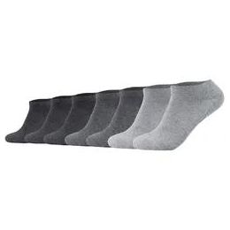 Kurzsocken Camano "Socken 7er Pack", Herren, Gr. 43-46, grau, Obermaterial: 80% Baumwolle CO. 17% Polyamid PA. 3% Elasthan EL., Socken
