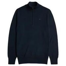 G-Star Raw Sweatshirt G-STAR "Strickpullover Premium Core Half Zip Knit", Herren, Gr. XL, blau (dunkelblau), Obermaterial: 100% Wolle mw., Sweatshirts Sweatshirt