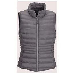 Madeleine Mode Kurzweste MADELEINE "Steppweste Verk&uuml;rzte Steppweste f&uuml;r Damen", Damen, Gr. 46, grau (bleigrau), Obermaterial: 100% Polyamid PA., Modern, Westen, Steppweste