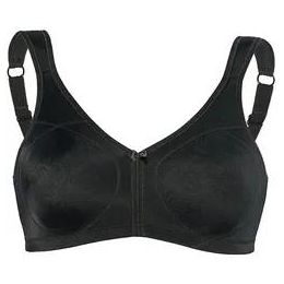 Sassa Mode Sport-BH SASSA "Sport BH ohne B&uuml;gel SPORTS BRAS", Damen, Gr. 80, Cup D, schwarz, Stoff, Obermaterial: 82% Polyamid PA. 18% Elasthan EL., BHs Sport-BH