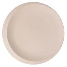 Villeroy & Boch Servierplatte VILLEROY & BOCH "Pr&auml;sentationsplatte NewMoon &oslash; 36,8 cm beige", beige, L:36,8cm, Porzellan, Servierplatten, Servierplatte
